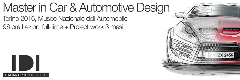 Master in Car Design | 96 ore lezioni + 3 mesi di Project Work ...