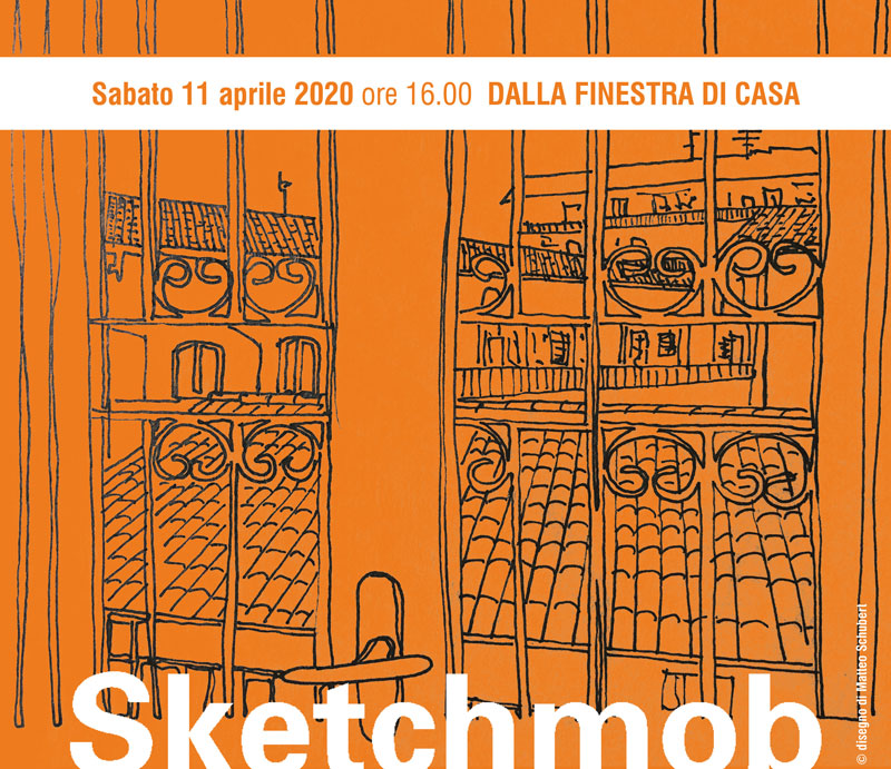 Sketchmob, #iorestoacasa e disegno dalla finestra