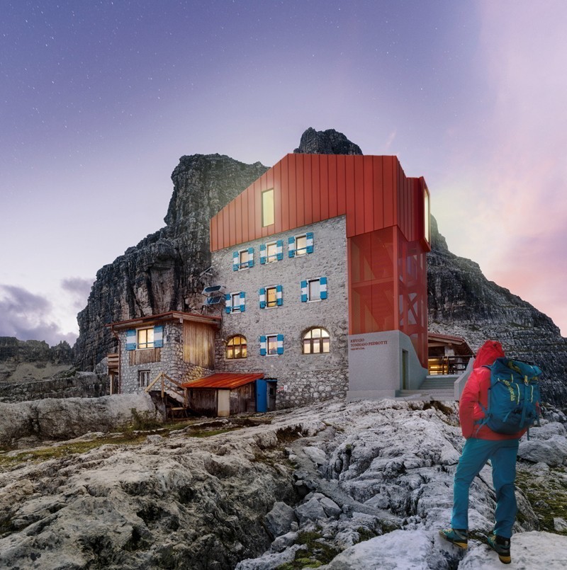 Il Rifugio Pedrotti (Tn) sarà un "faro di montagna": il concorso vinto da Stefano Pasquali